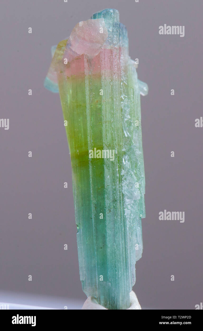 tourmaline stone rock mineral specimen geology gem Stock Photo - Alamy