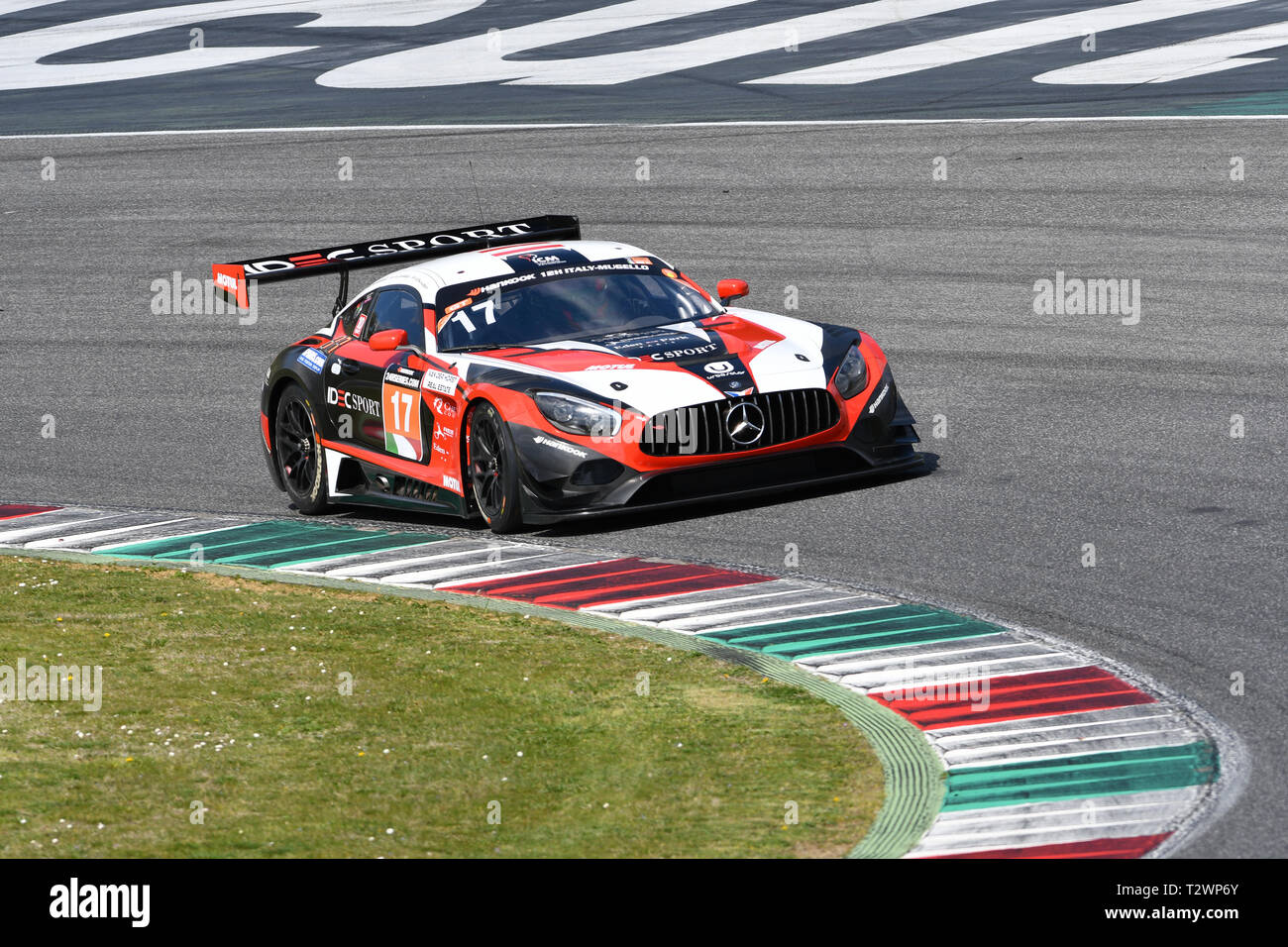 Italy - 29 March, 2019: Mercedes-AMG GT3 of IDEC SPORT RACING France Team driven by Patrice ...
