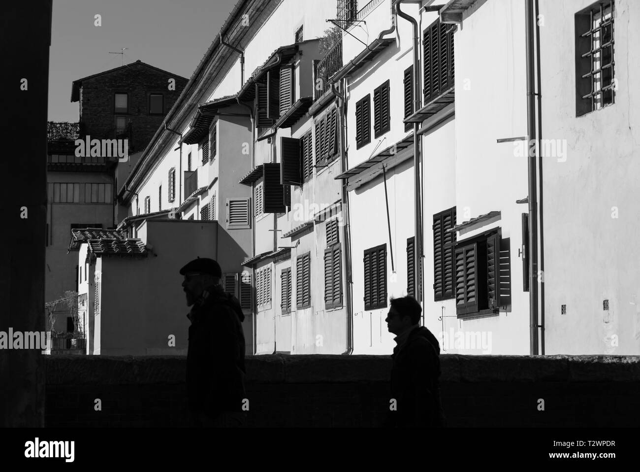 The Ponte Vecchio over the river Arno in Florence, Tuscany, Italy ...