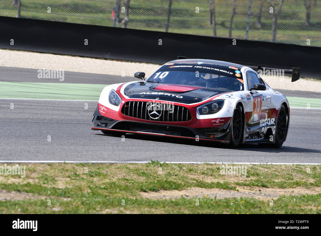 Italy - 29 March, 2019: Mercedes AMG GT3 of Hofor-Racing Switzerland ...