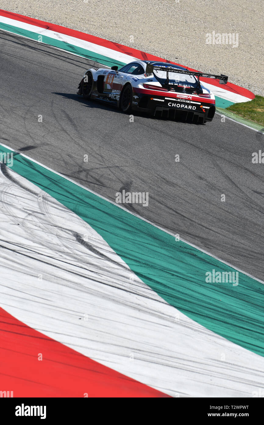 Italy - 29 March, 2019: Mercedes AMG GT3 of Hofor-Racing Switzerland ...