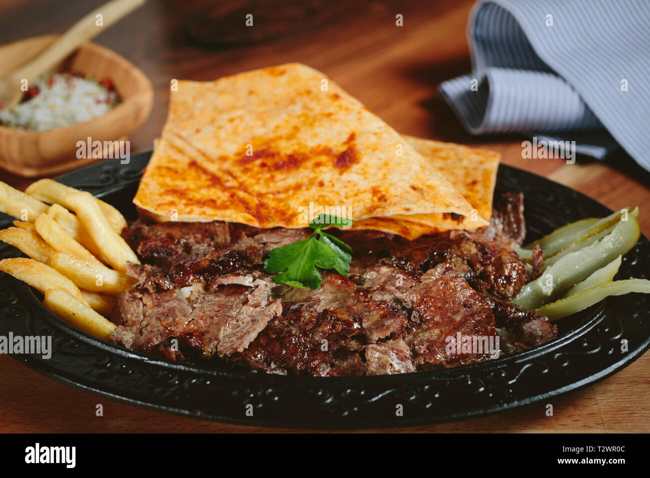 chicken and potato fast food Stock Photo - Alamy