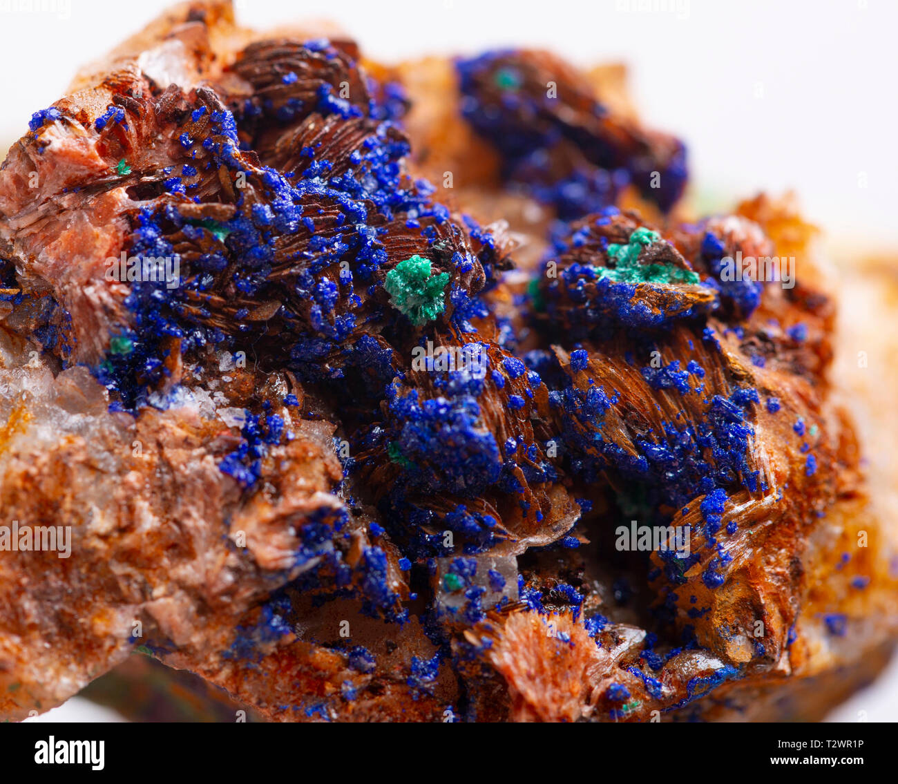 azurite mineral rock gem stone quartz geology Stock Photo - Alamy
