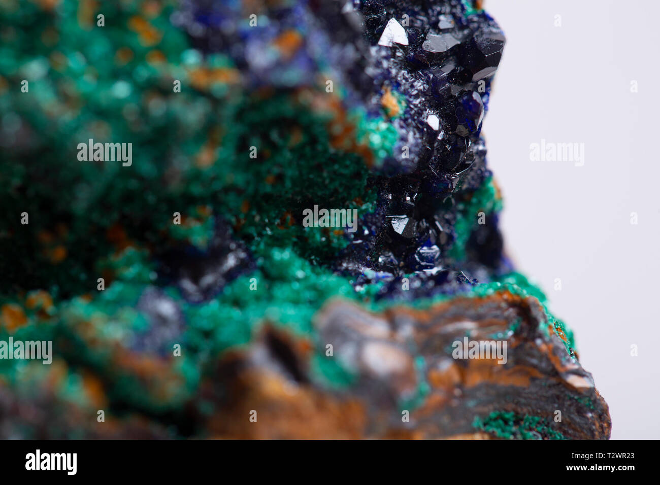 azurite mineral rock gem stone quartz geology Stock Photo - Alamy