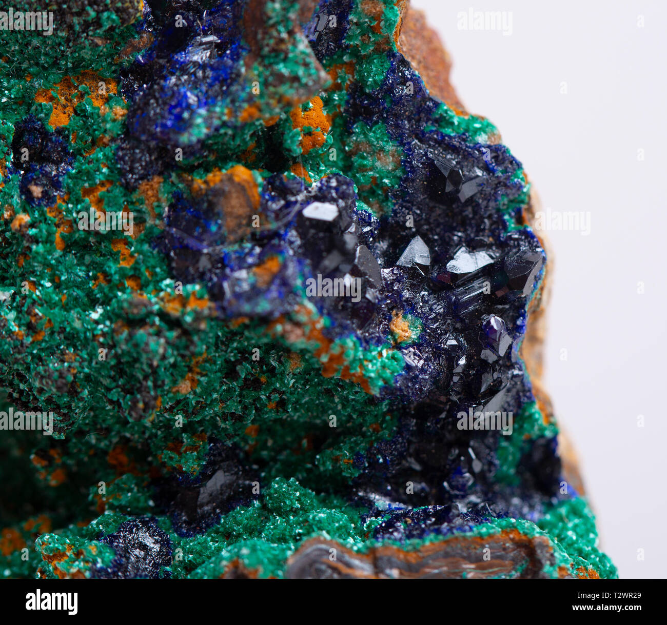 azurite mineral rock gem stone quartz geology Stock Photo - Alamy