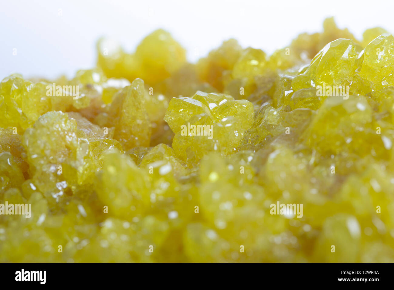 sulphur mineral specimen stone Stock Photo - Alamy