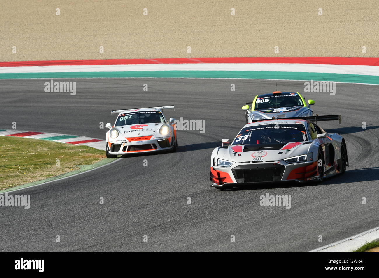 Italy - 29 March, 2019: Audi R8 LMS 2019 of Car Collection Motorsport ...