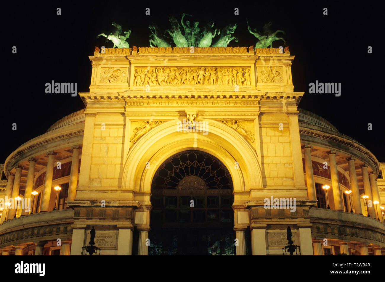 teatro politeama garibaldi, palermo, sicilia (sicily), italy Stock ...