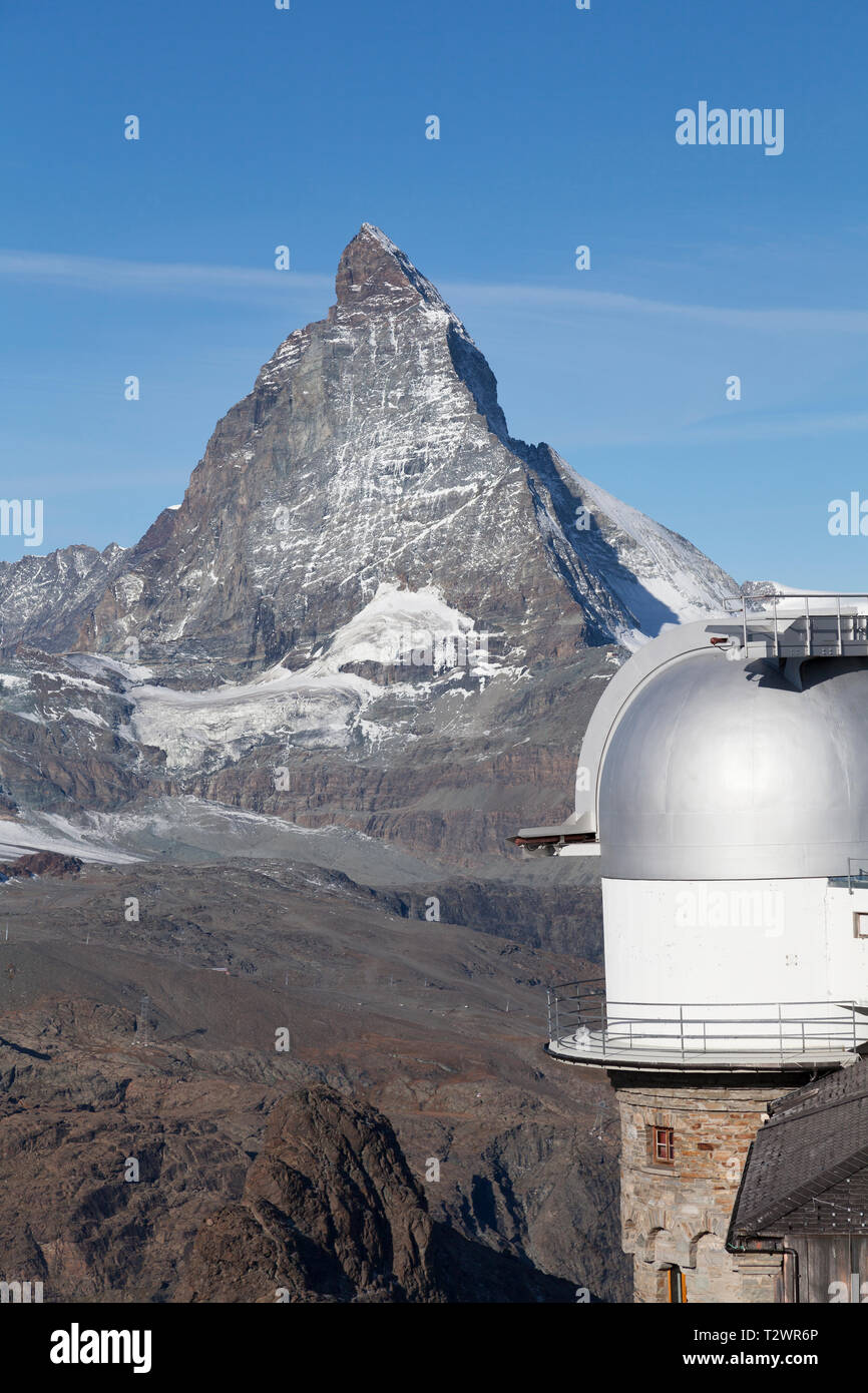 The astronomical observatory, part of the Gornergrat research station ...