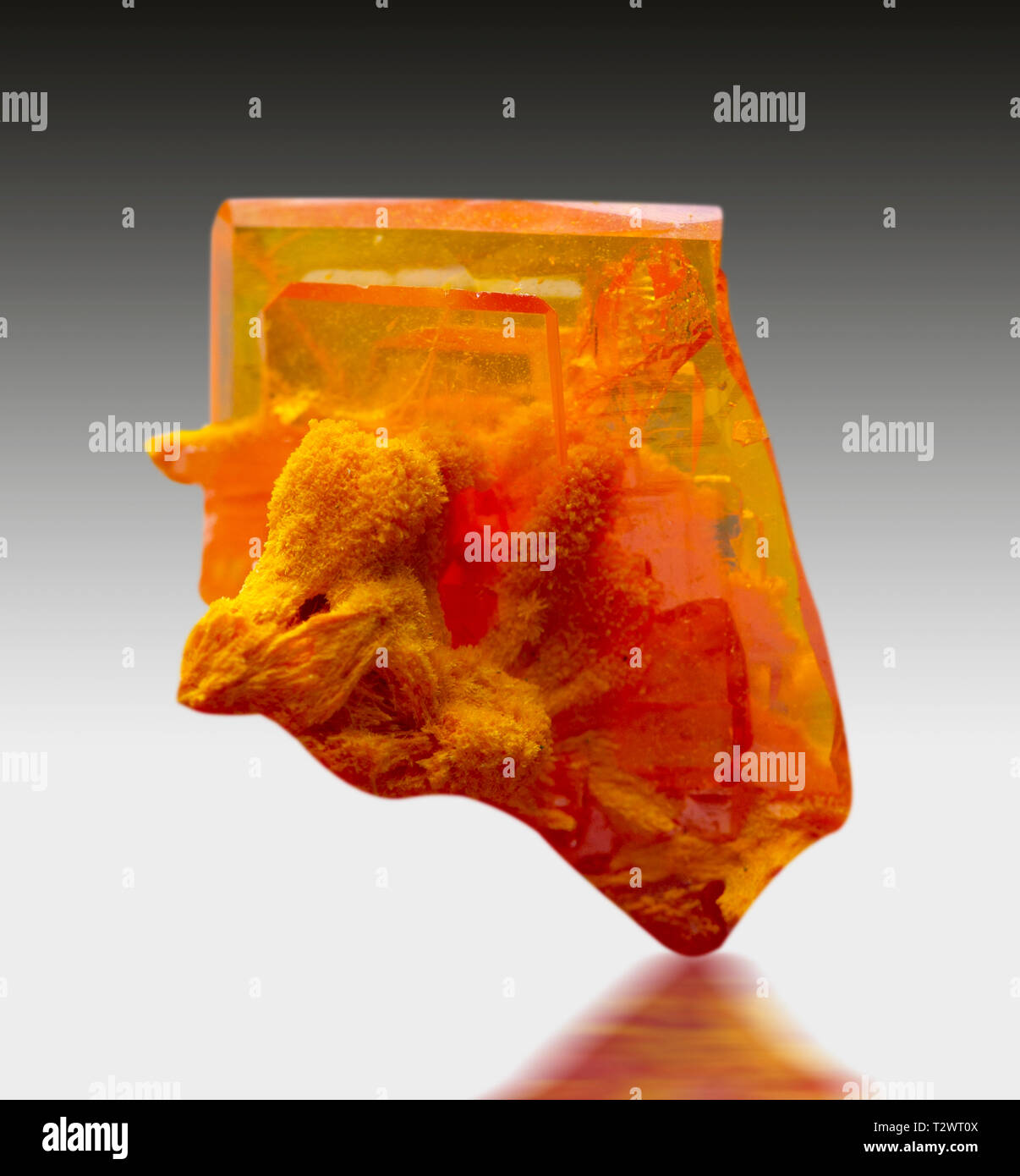 wulfenite mineral specimen Stock Photo - Alamy