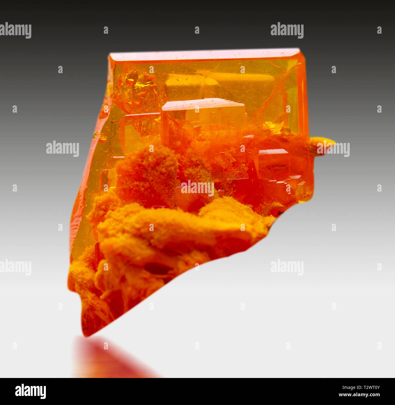 wulfenite mineral specimen Stock Photo - Alamy