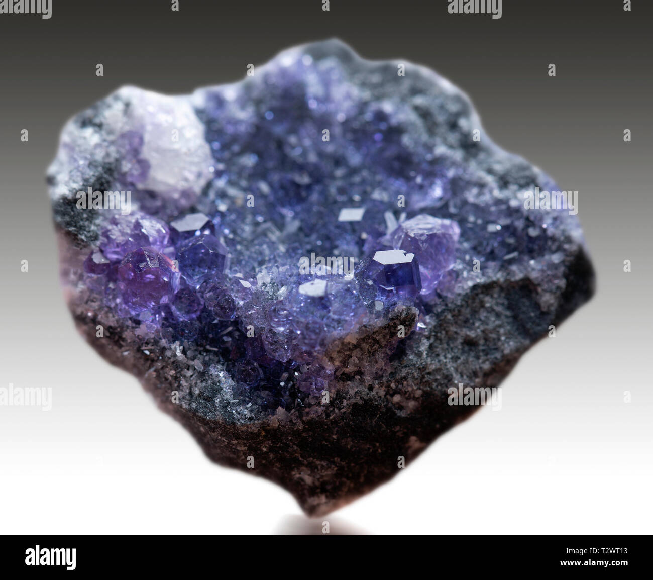 Fluorite green purple gem stone hi-res stock photography and images - Alamy