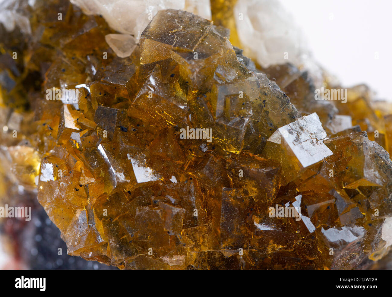 fluorite mineral stone rock gem quartz Stock Photo - Alamy
