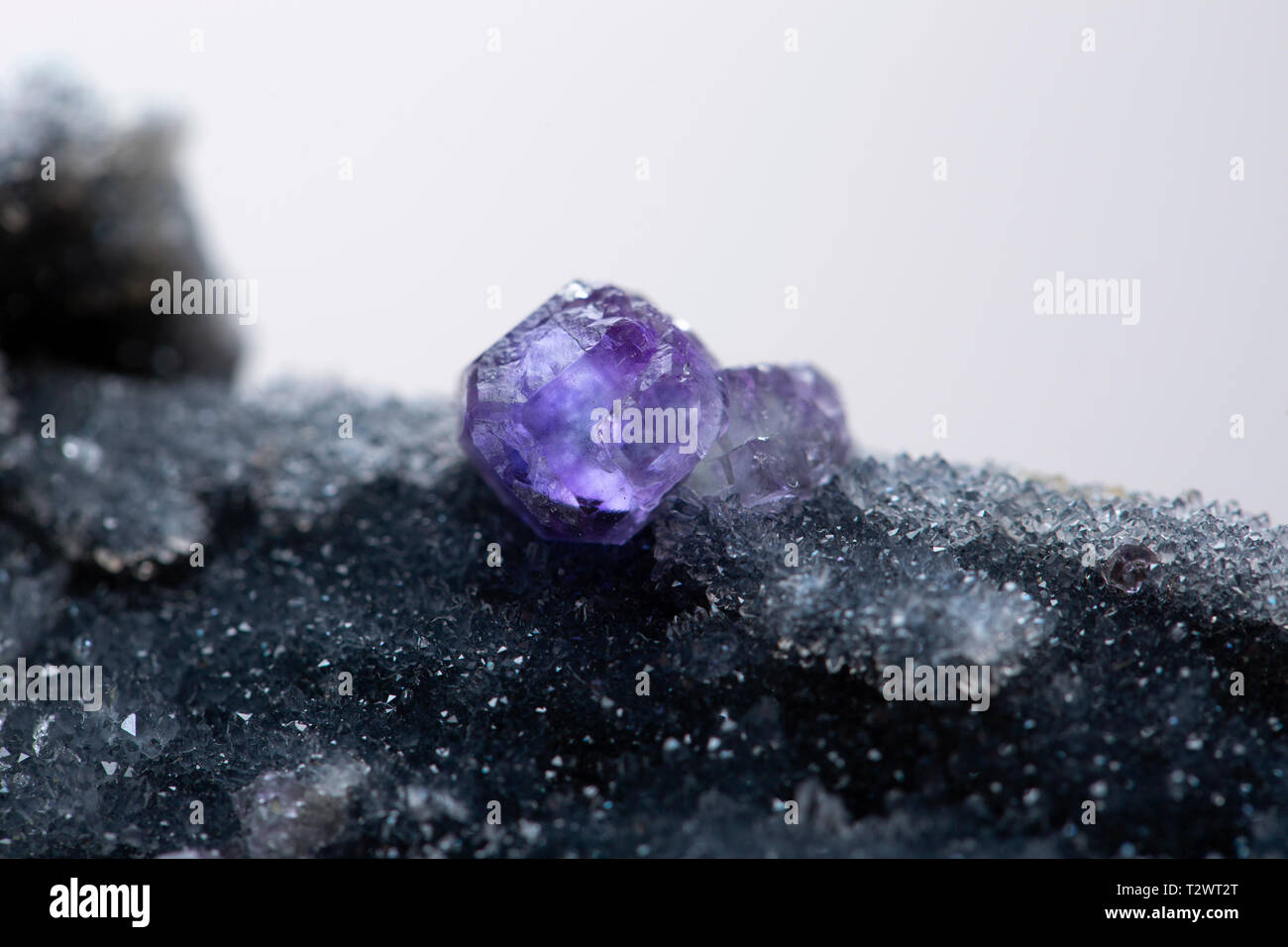 fluorite mineral stone rock gem quartz Stock Photo - Alamy