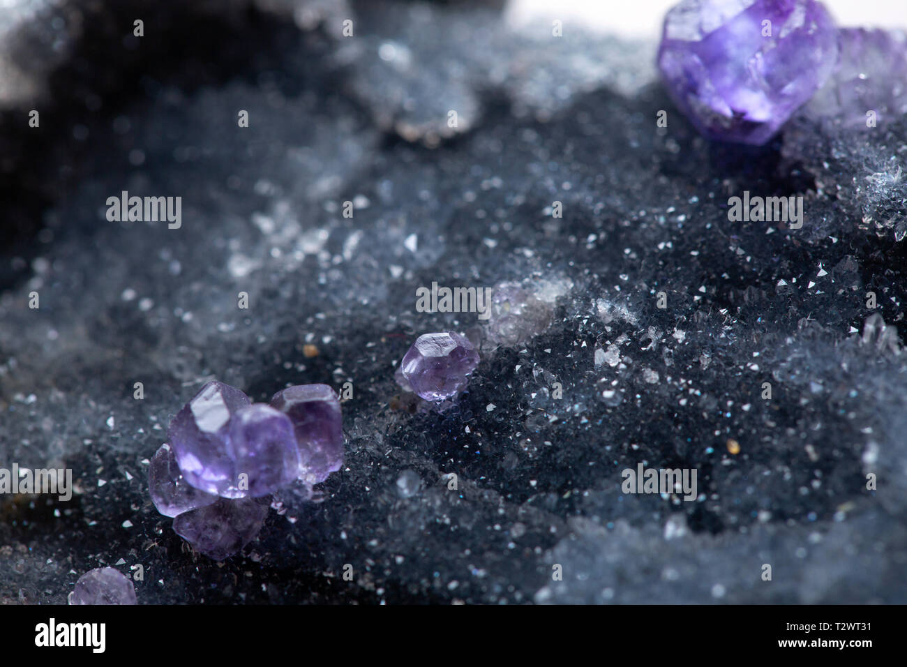 fluorite mineral stone rock gem quartz Stock Photo - Alamy