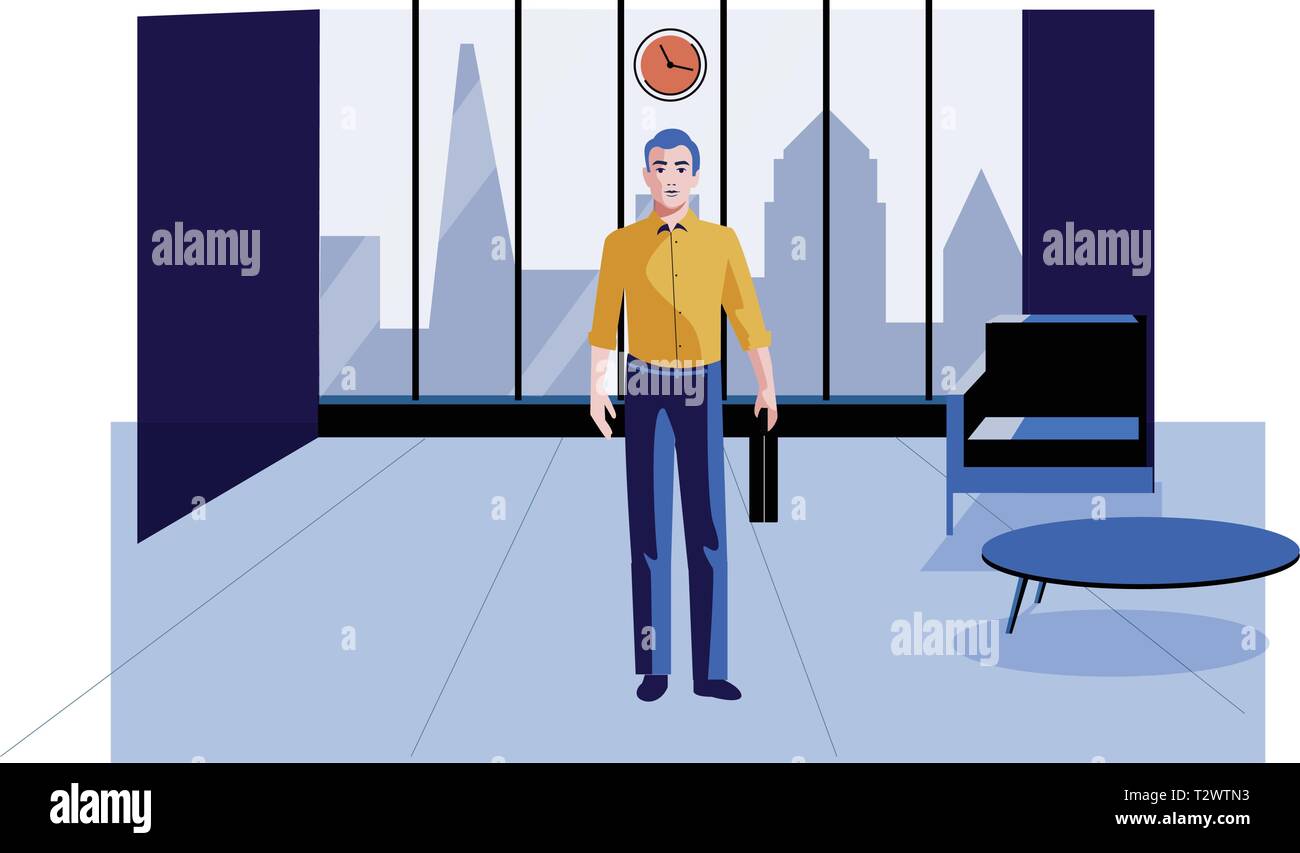 Young people stands Stock Vector Images - Alamy