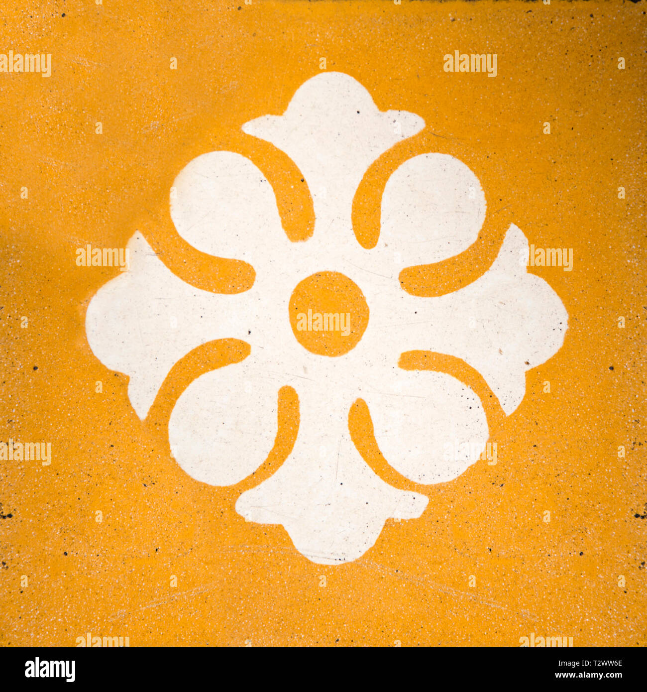 Colorful traditional balinese ceramic tile with geometric shape Stock ...