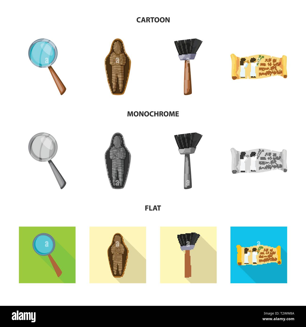 lens,mummy,brush,scroll,glass,ancient,tool,papyrus,Egypt,equipment,book ...