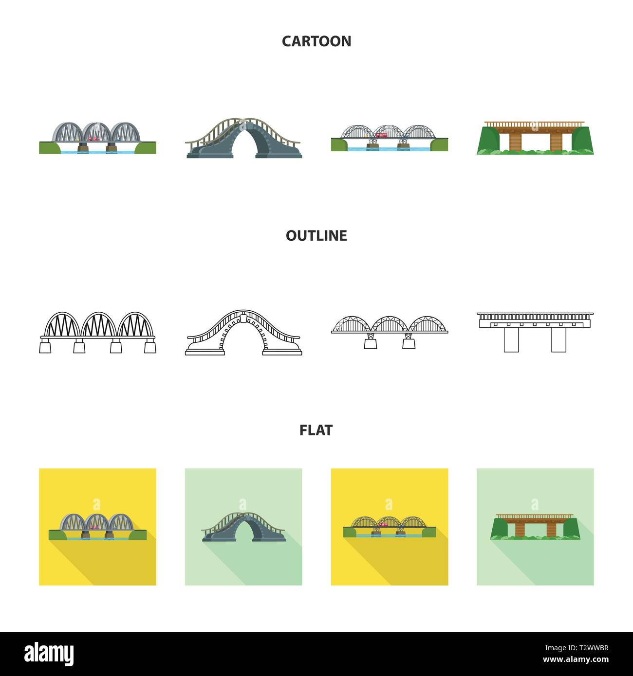 Vector illustration of connection and design sign. Set of connection ...