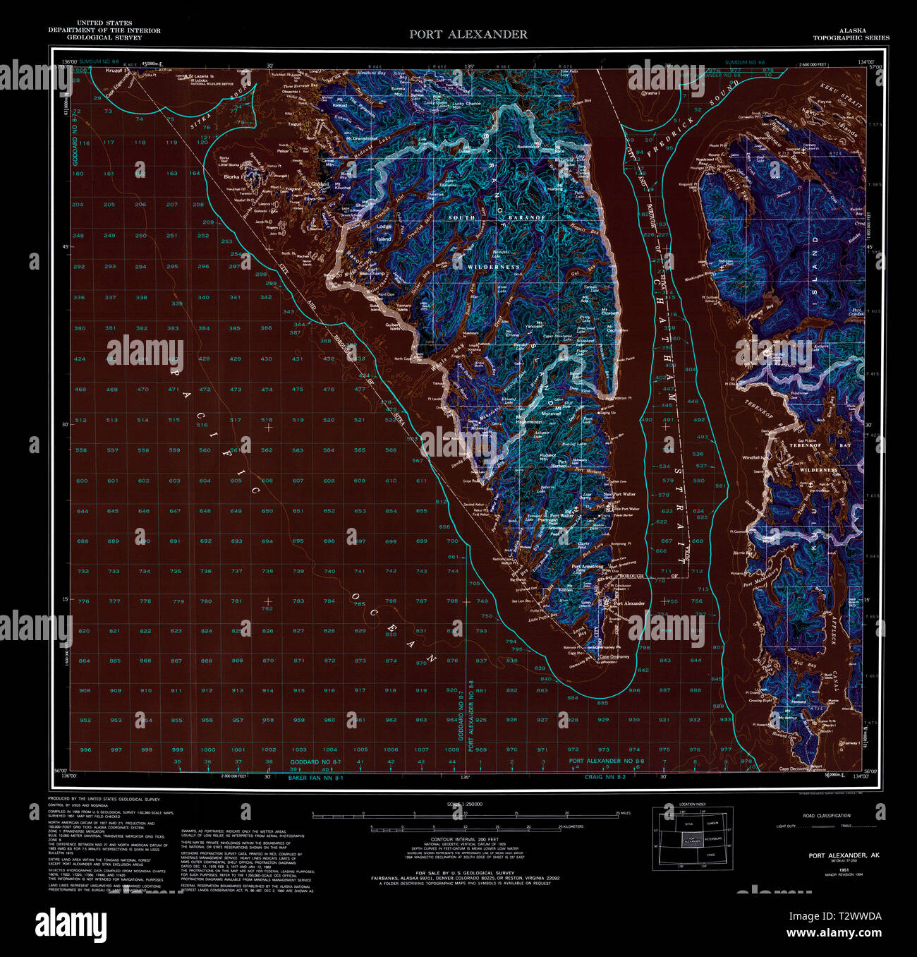 Map of port alexander hi-res stock photography and images - Alamy