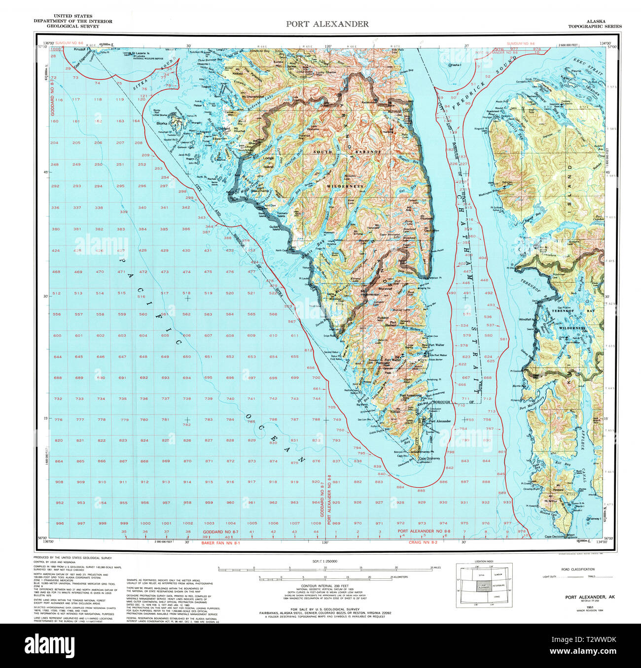 Map of port alexander hi-res stock photography and images - Alamy
