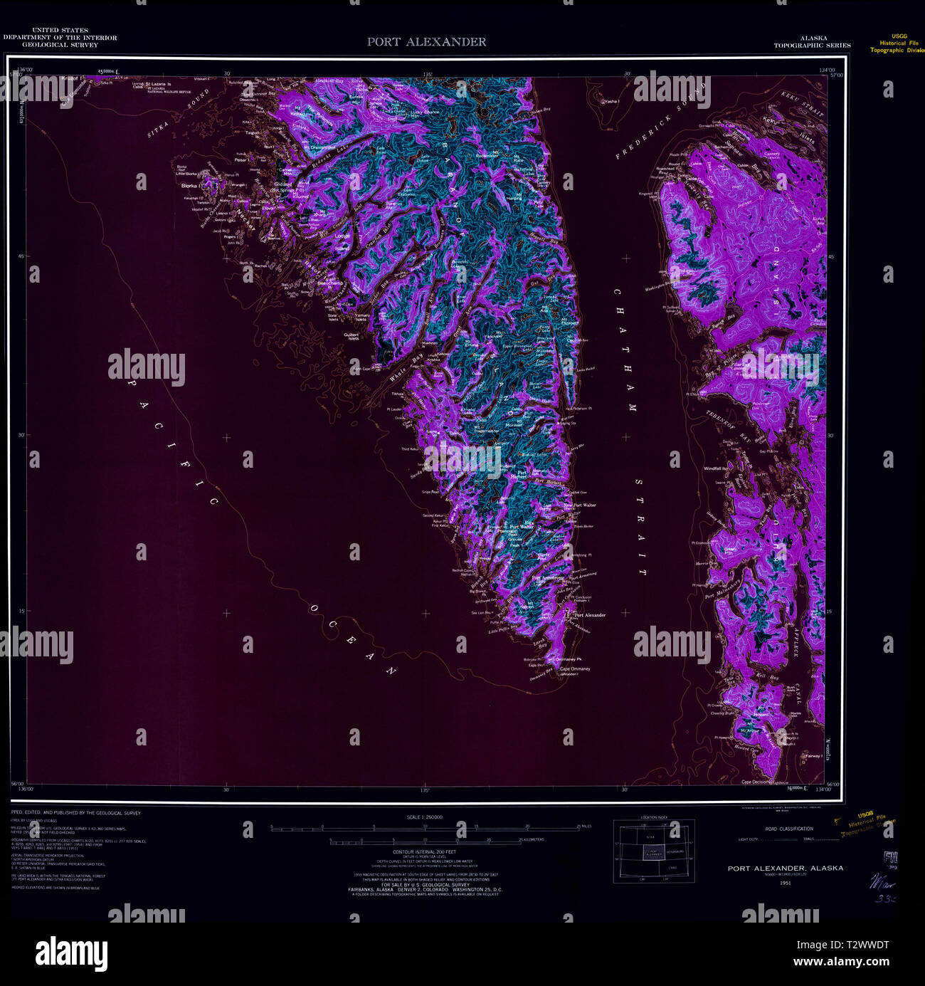 Map of port alexander hi-res stock photography and images - Alamy