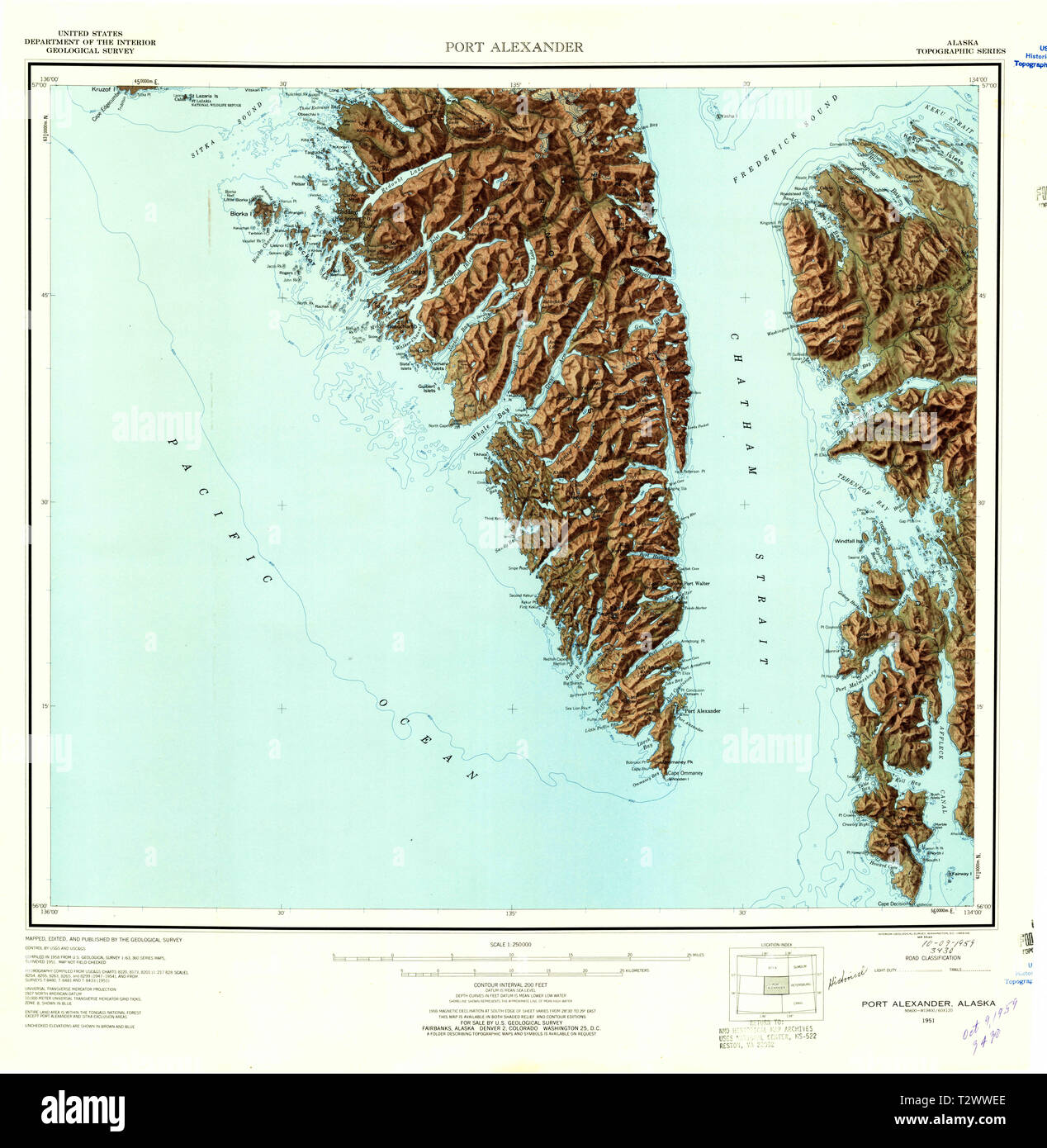Map of port alexander hi-res stock photography and images - Alamy