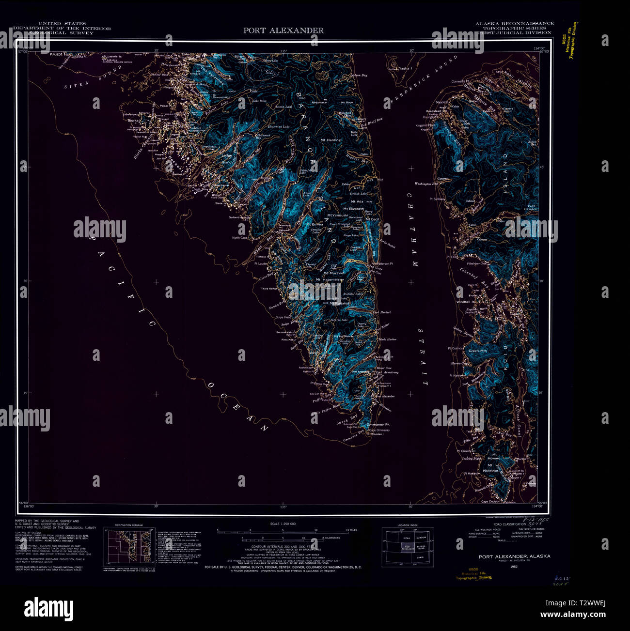 Map of port alexander hi-res stock photography and images - Alamy