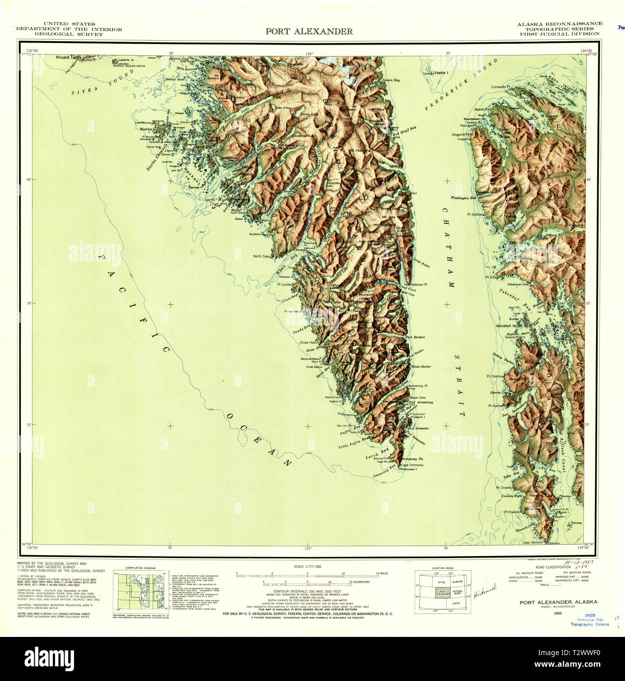 Map of port alexander hi-res stock photography and images - Alamy