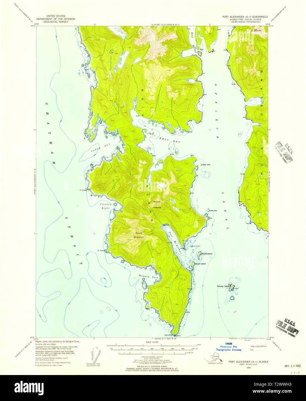 Map of port alexander hi-res stock photography and images - Alamy
