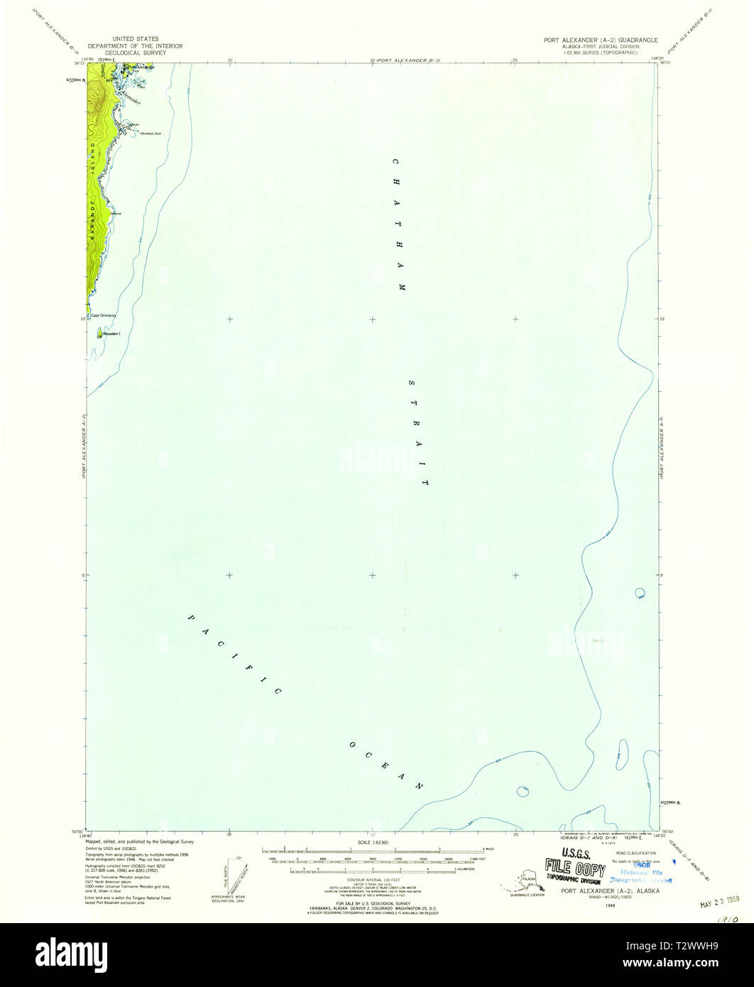 Map of port alexander hi-res stock photography and images - Alamy
