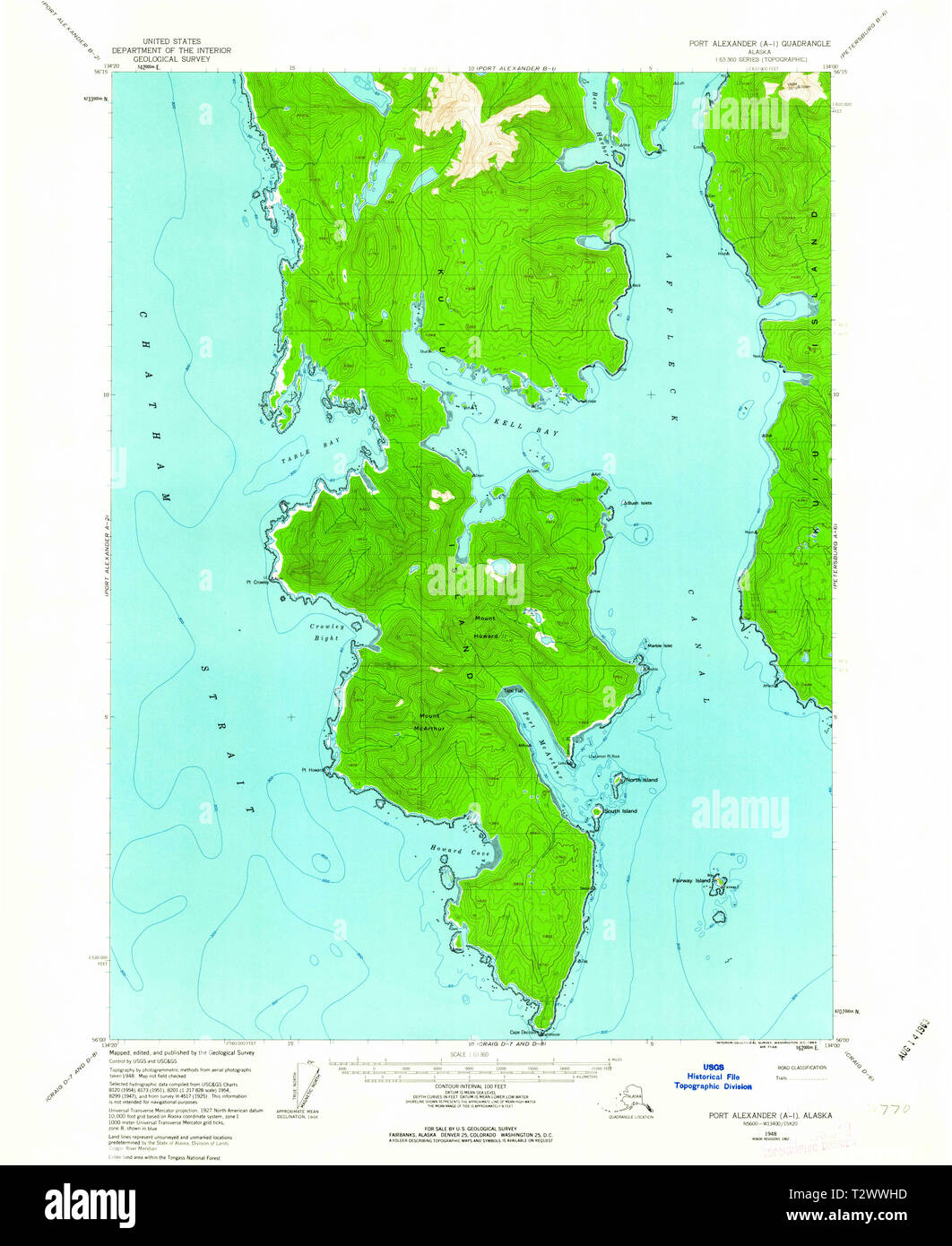 Map of port alexander hi-res stock photography and images - Alamy