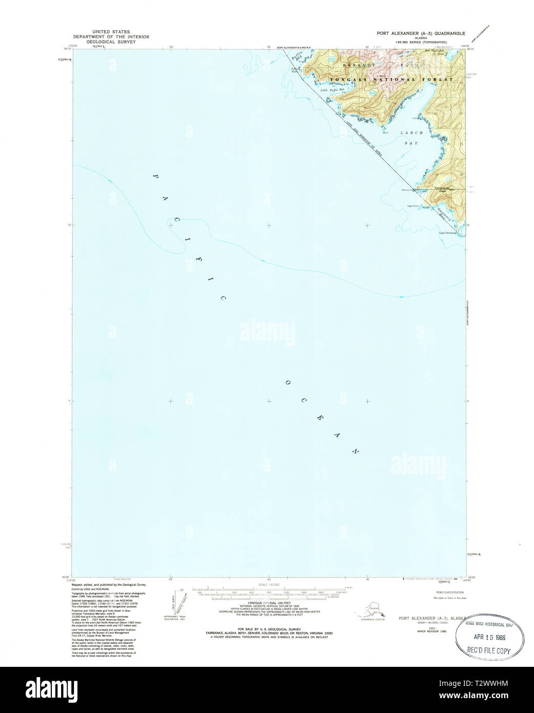 Map of port alexander hi-res stock photography and images - Alamy