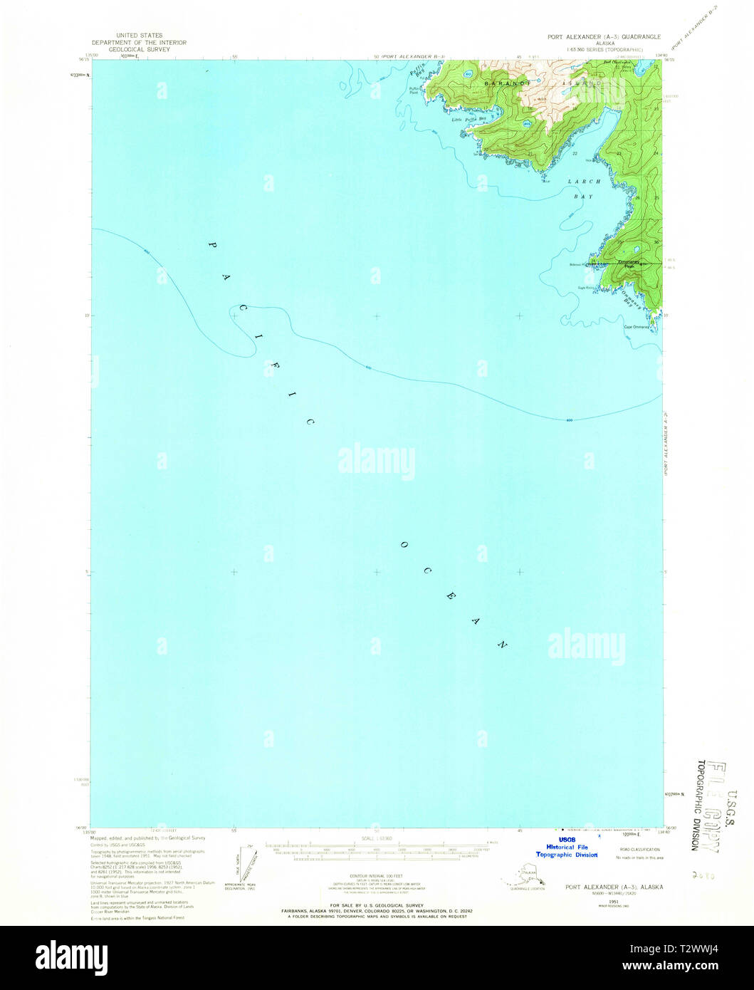 Port alexander map hi-res stock photography and images - Alamy
