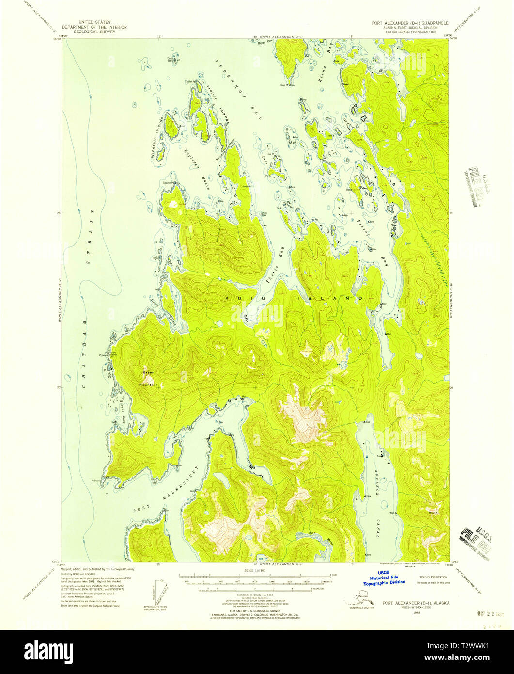 Map of port alexander hi-res stock photography and images - Alamy