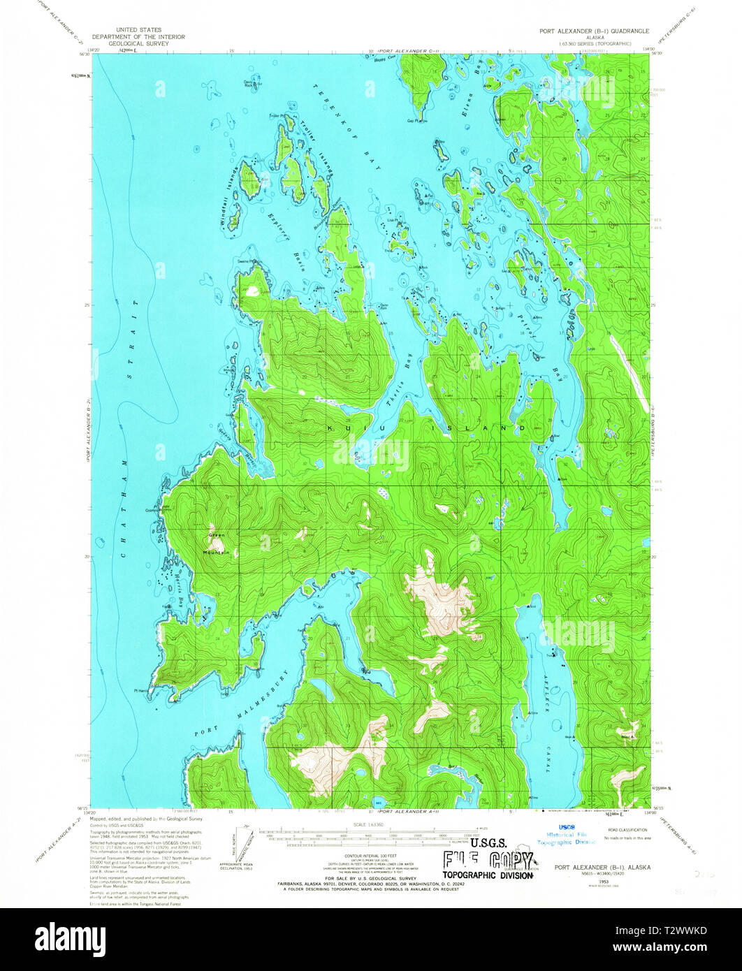 Map of port alexander hi-res stock photography and images - Alamy