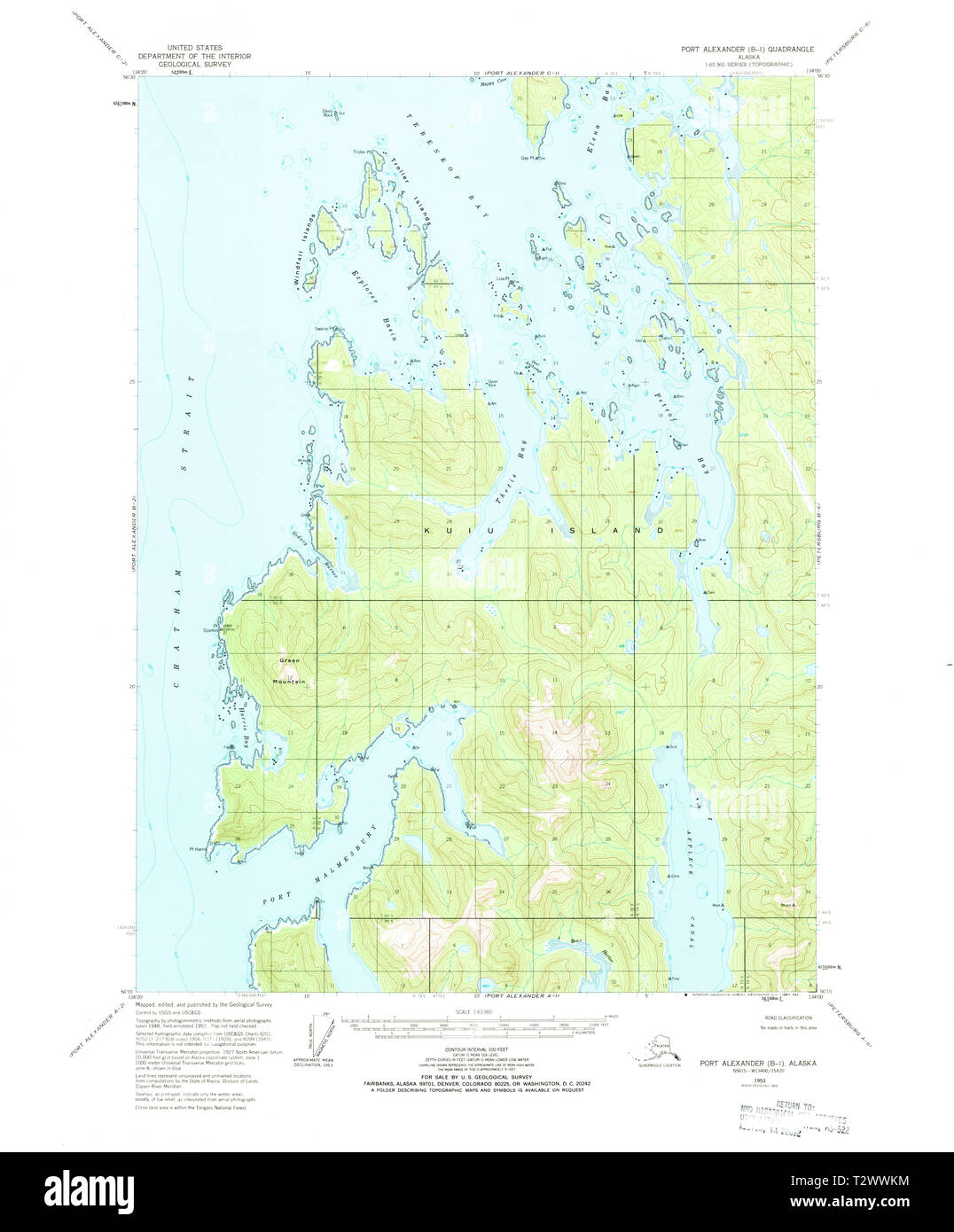 Map of port alexander hi-res stock photography and images - Alamy
