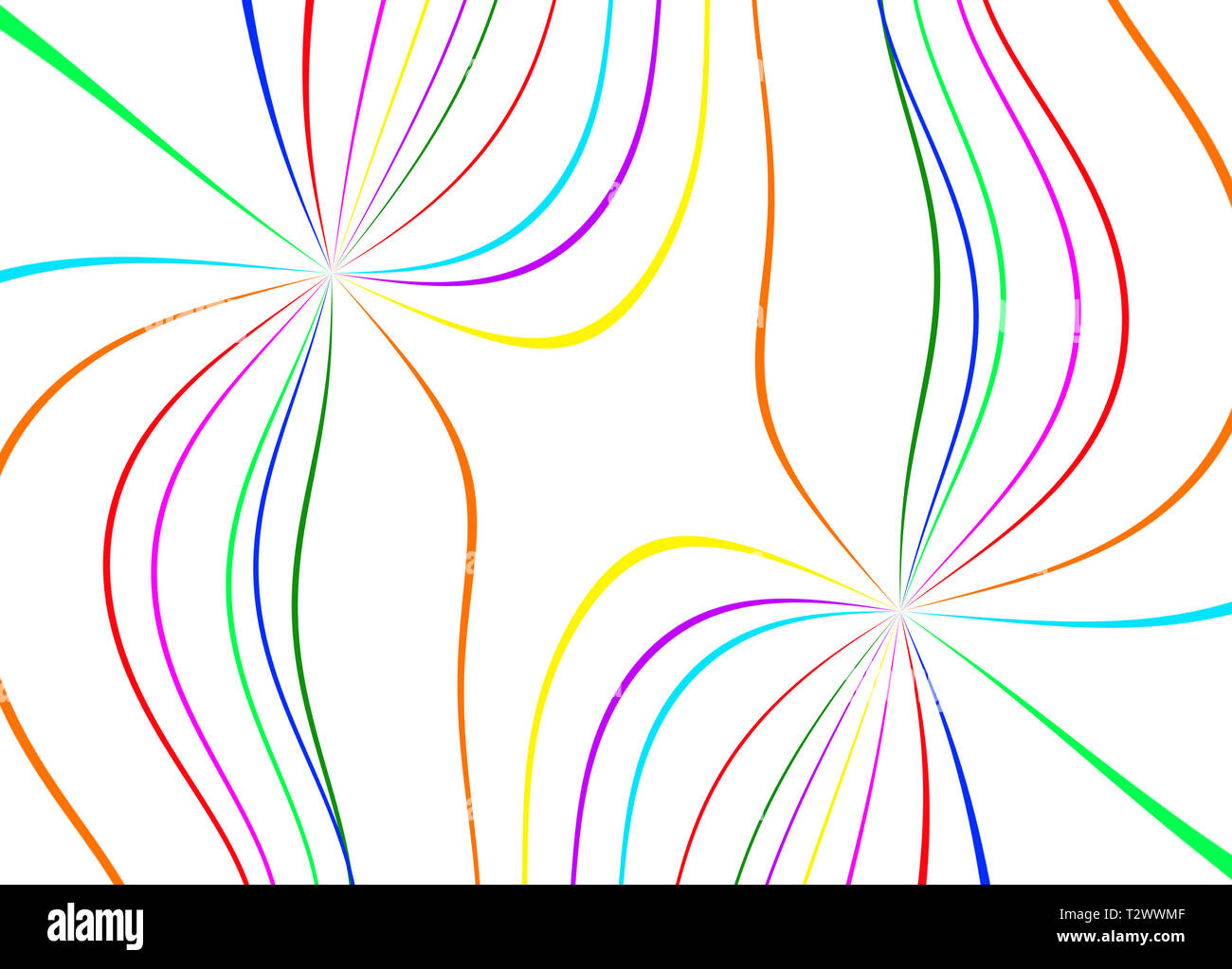 abstract color lines on white background Stock Photo - Alamy