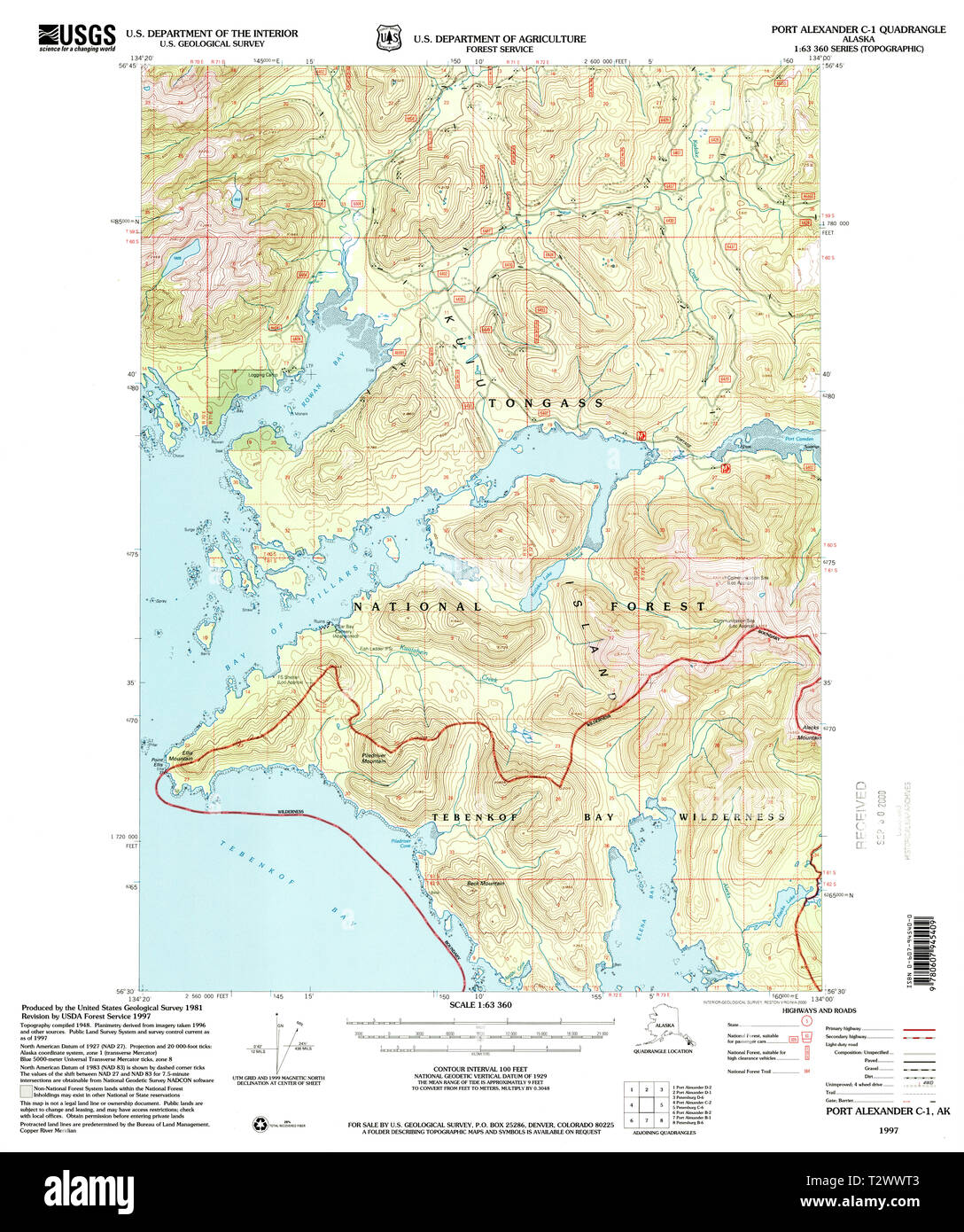 Map of port alexander hi-res stock photography and images - Alamy