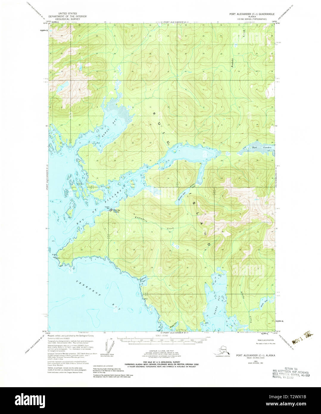 Map of port alexander hi-res stock photography and images - Alamy