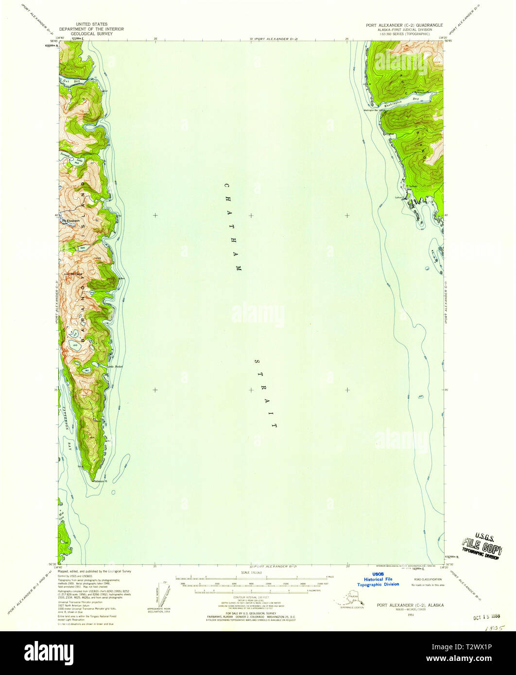 Map of port alexander hi-res stock photography and images - Alamy