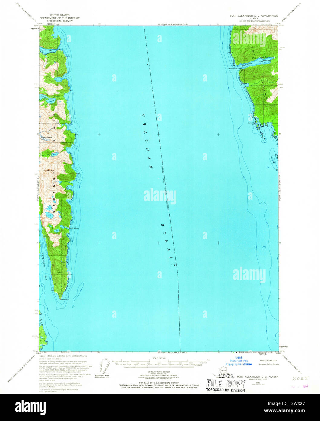 Map of port alexander hi-res stock photography and images - Alamy