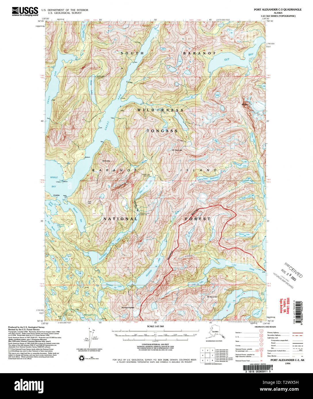 Map of port alexander hi-res stock photography and images - Alamy
