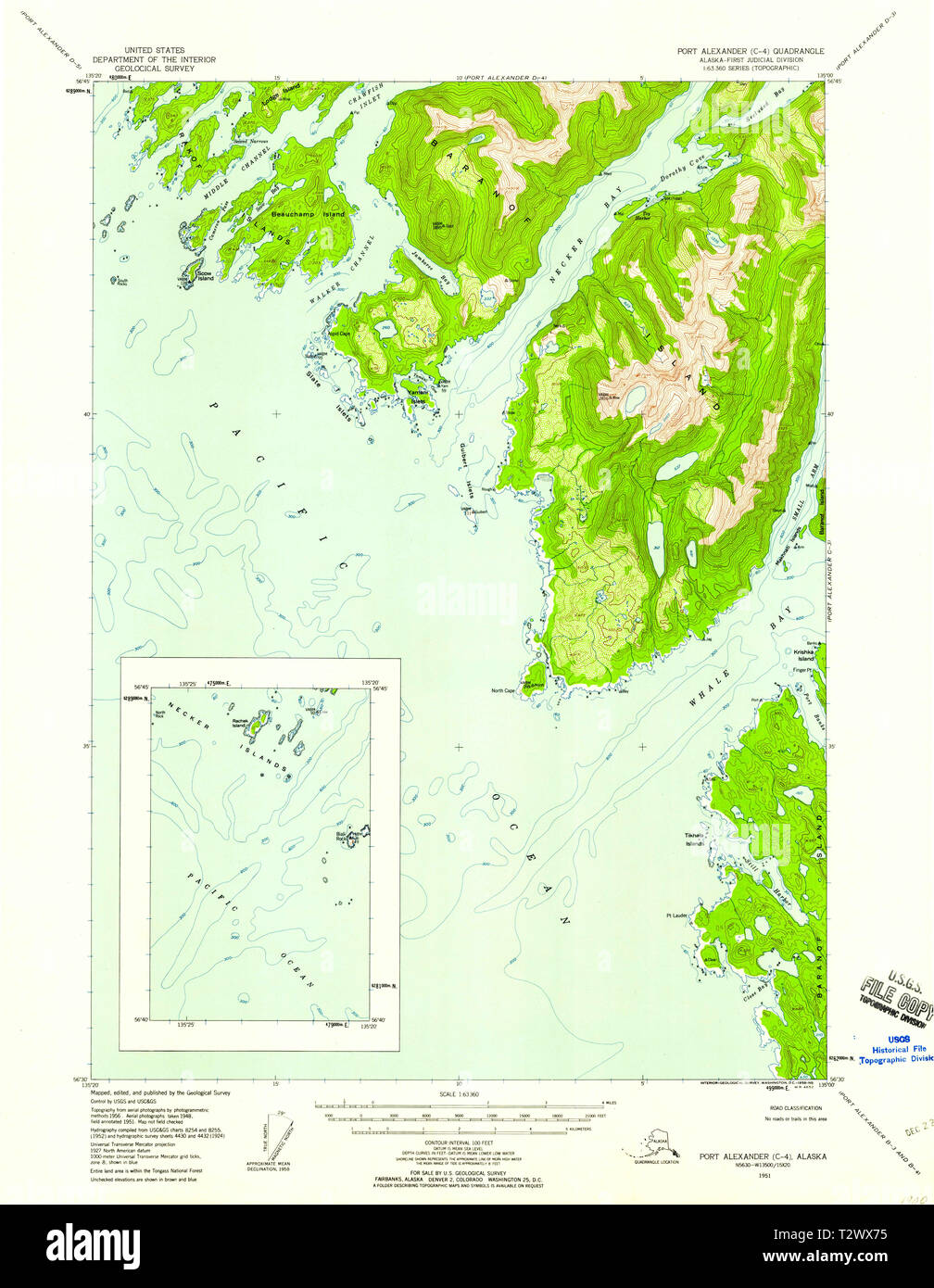Map of port alexander hi-res stock photography and images - Alamy