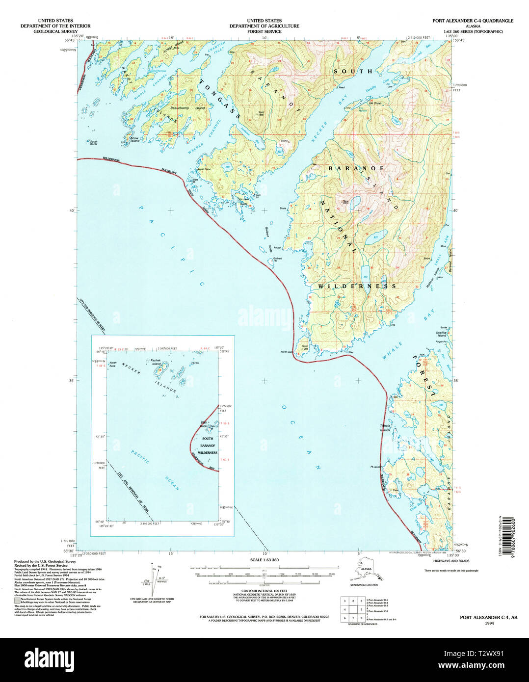 Map of port alexander hi-res stock photography and images - Alamy