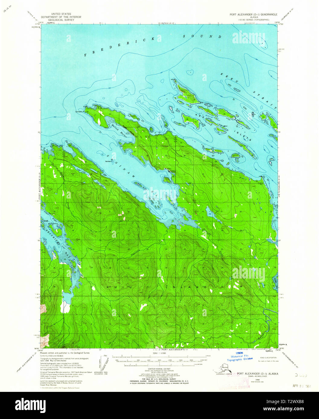 Port alexander map hi-res stock photography and images - Alamy