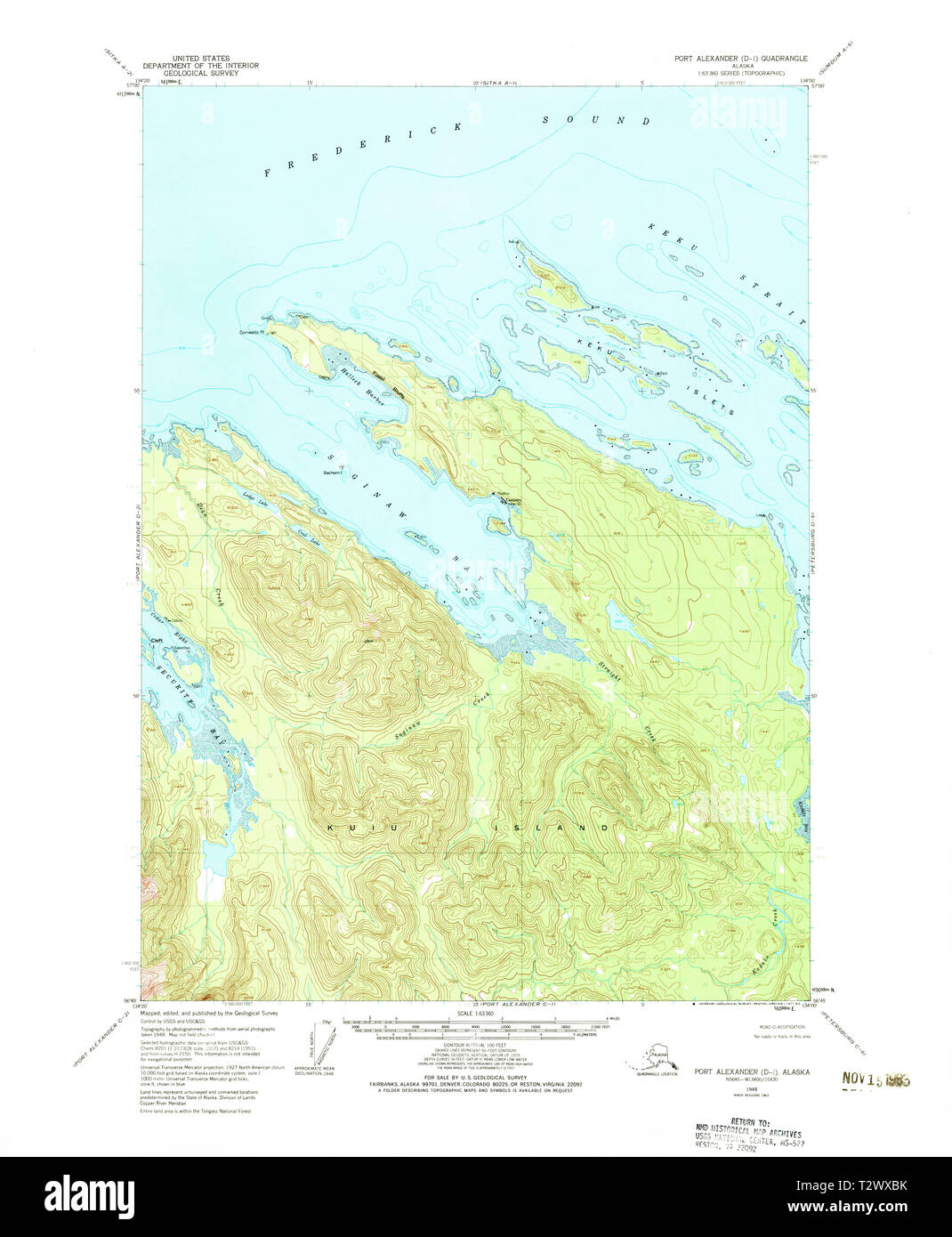 Map of port alexander hi-res stock photography and images - Alamy