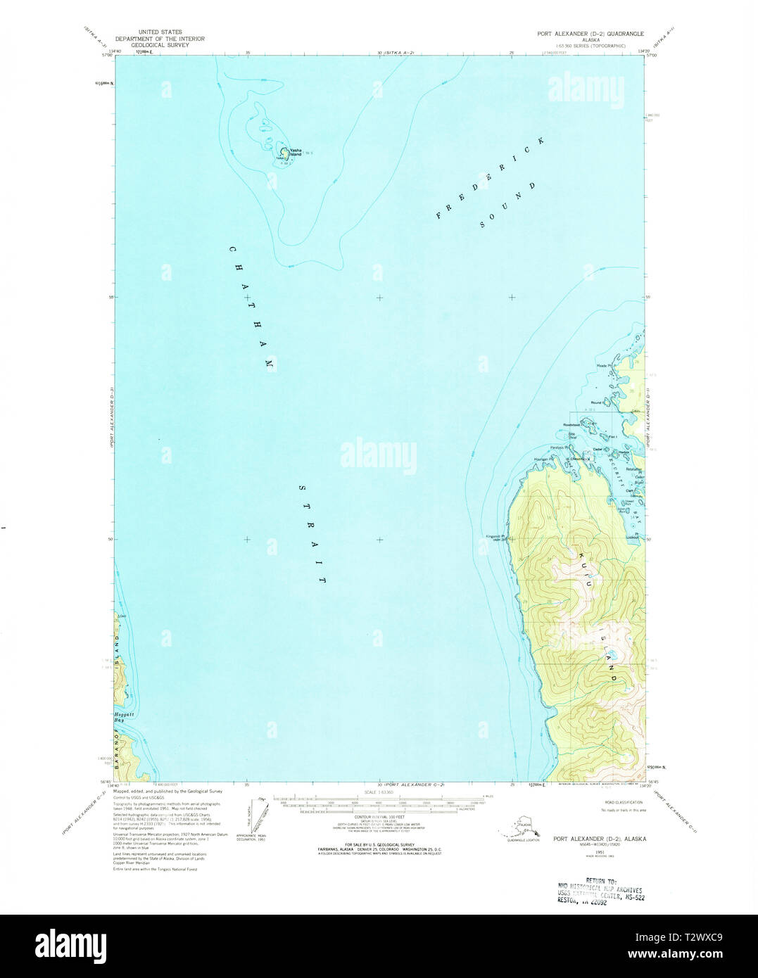 Map of port alexander hi-res stock photography and images - Alamy