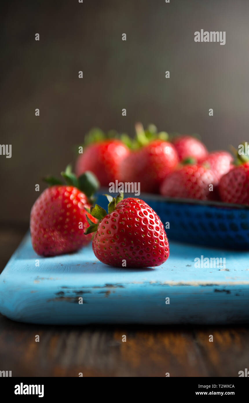 fresh strawberries still life Stock Photo - Alamy