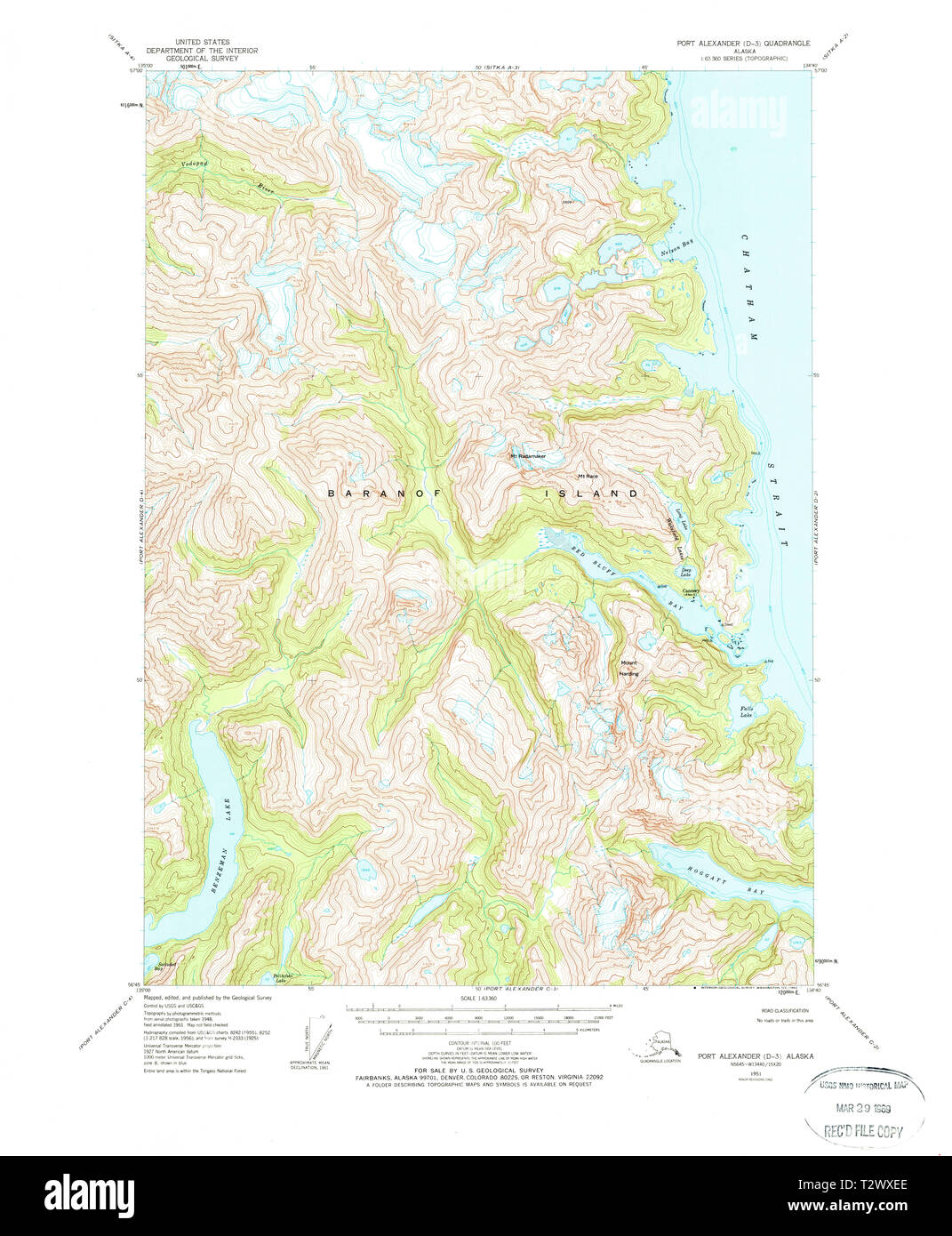 Map of port alexander hi-res stock photography and images - Alamy